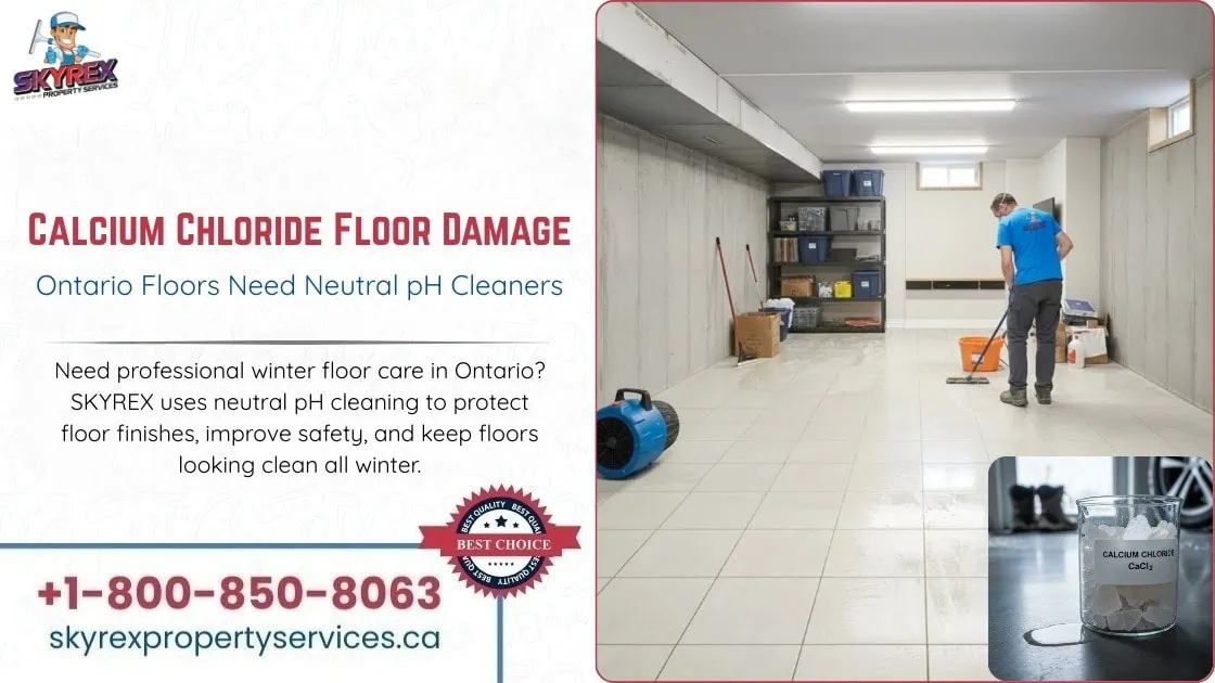 Calcium Chloride Floor Damage: Winter Floor Cleaning Ontario